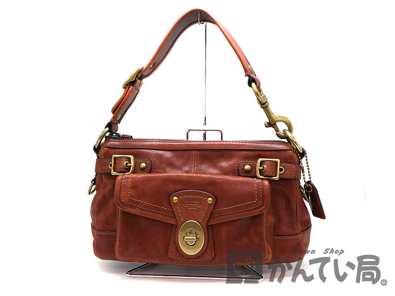 質屋かんてい局オンラインショップ / COACH【コーチ】 11127 ショルダーバッグ 鞄 レザー ブラウン系 USED-6【中古】a18 ...