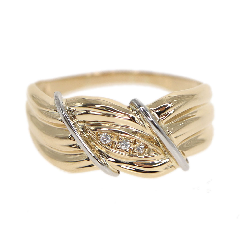 質屋かんてい局オンラインショップ / K18/Pt900 18金 プラチナ900 ダイヤモンドリング【中古】