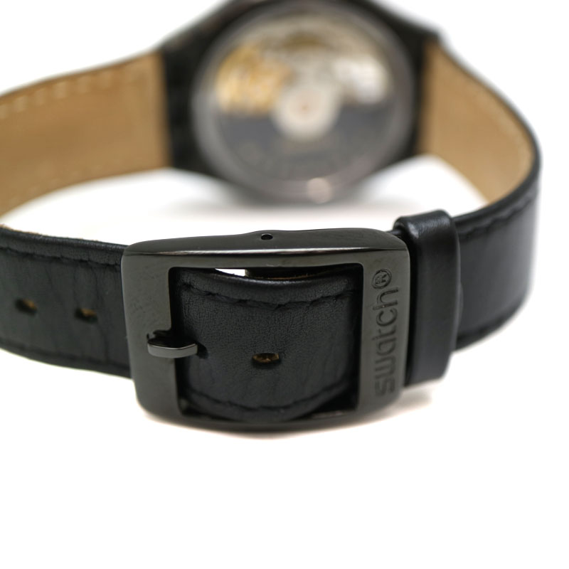 質屋かんてい局オンラインショップ / 茜部店 Swatch【スウォッチ】 オートマチック 腕時計 ステンレススチール レザーベルト 生活防水 ...