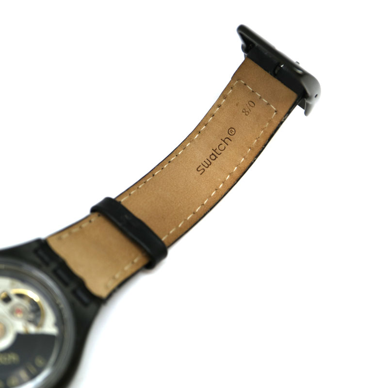 質屋かんてい局オンラインショップ / 茜部店 Swatch【スウォッチ】 オートマチック 腕時計 ステンレススチール レザーベルト 生活防水 ...