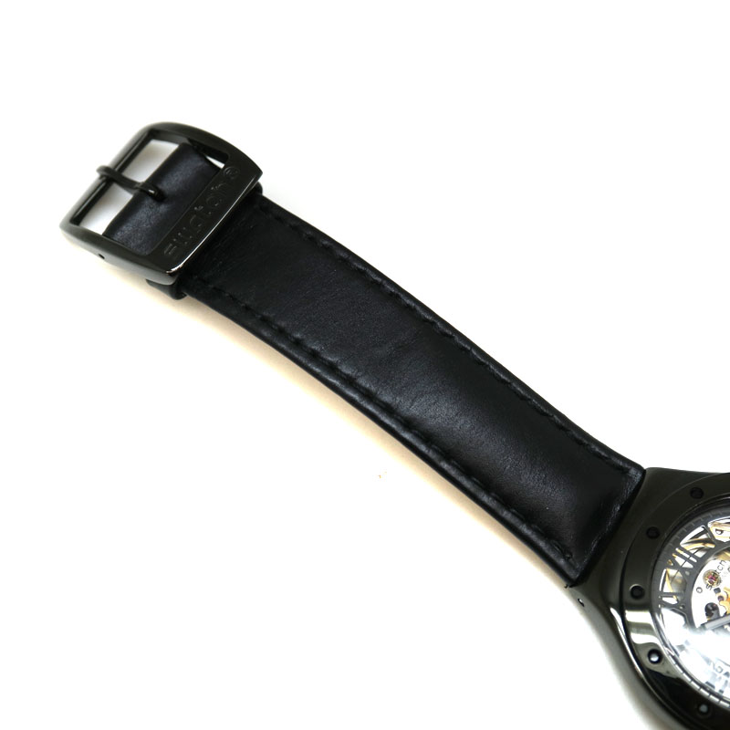 質屋かんてい局オンラインショップ / 茜部店 Swatch【スウォッチ】 オートマチック 腕時計 ステンレススチール レザーベルト 生活防水 ...