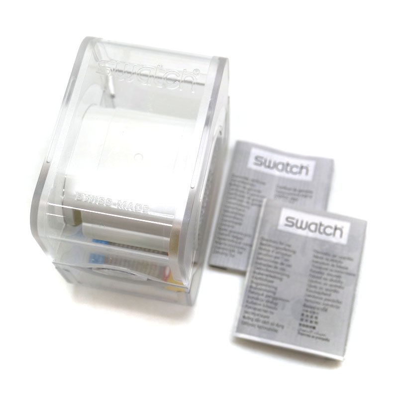 質屋かんてい局オンラインショップ / 茜部店 Swatch【スウォッチ】 オートマチック 腕時計 ステンレススチール レザーベルト 生活防水 ...