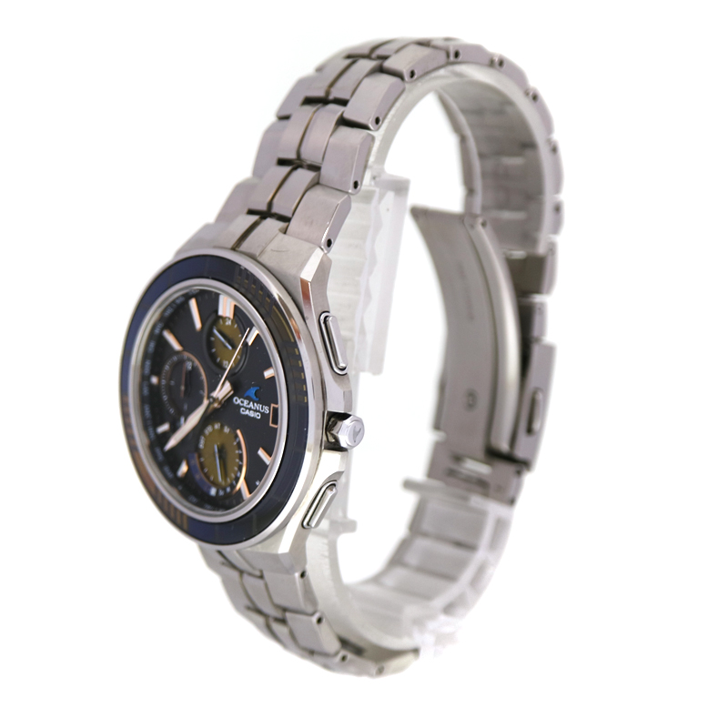 質屋かんてい局オンラインショップ / CASIO【カシオ】 OCW-S5000D-1AJF オシアナスマンタ チタン タフソーラー 電波受信 ...