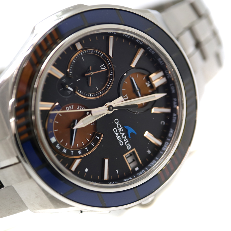 質屋かんてい局オンラインショップ / CASIO【カシオ】 OCW-S5000D-1AJF オシアナスマンタ チタン タフソーラー 電波受信 ...
