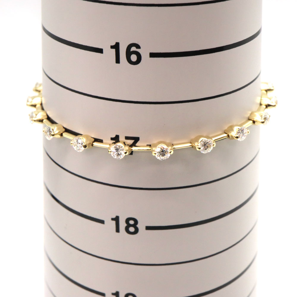 質屋かんてい局オンラインショップ / K18 D2.50ctブレスレット 金 ゴールド ダイヤモンド ジュエリー 【中古】