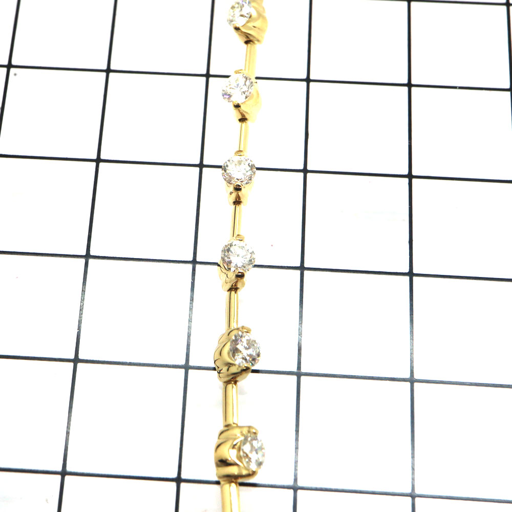 質屋かんてい局オンラインショップ / K18 D2.50ctブレスレット 金 ゴールド ダイヤモンド ジュエリー 【中古】