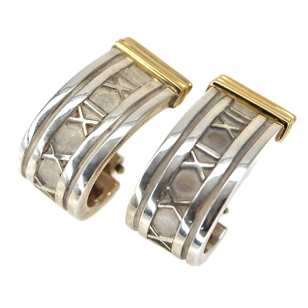 質屋かんてい局オンラインショップ / ティファニー Tiffany&co. アトラス ピアス SV925 K18 シルバー ゴールド【中古】
