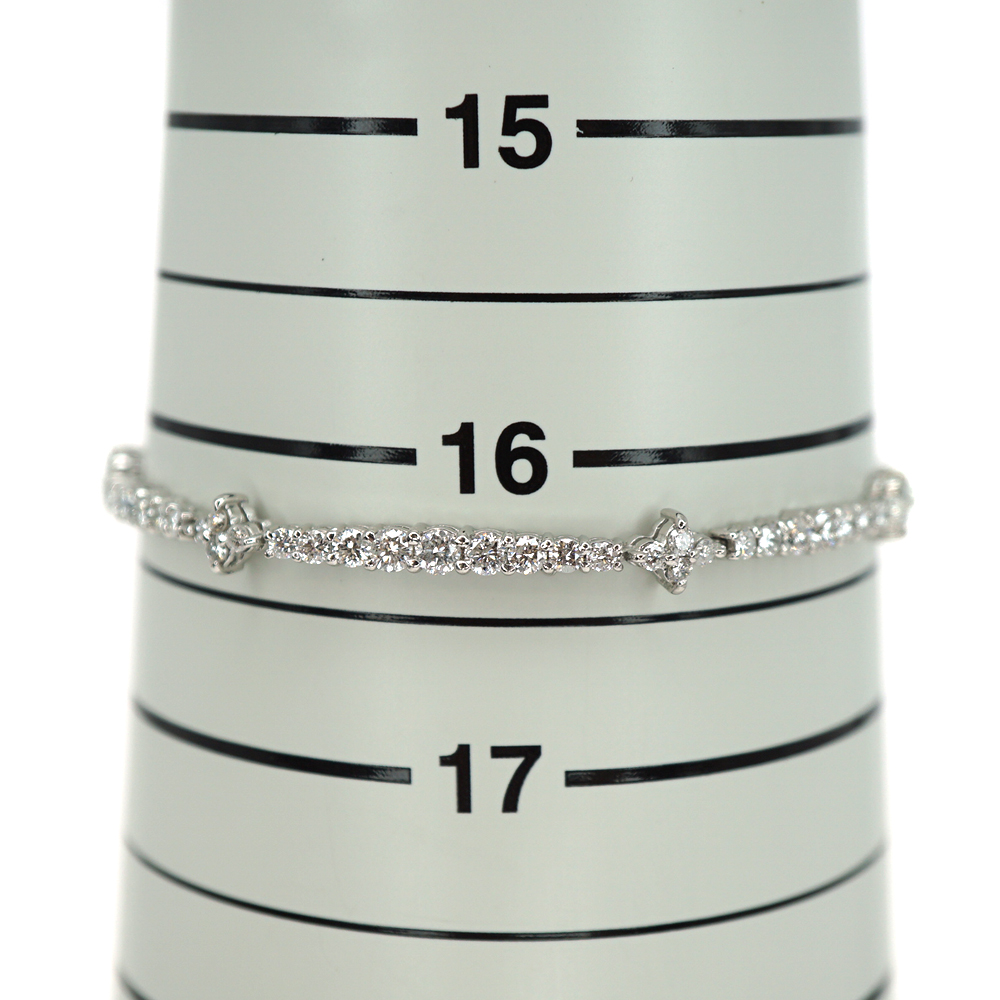 質屋かんてい局オンラインショップ / Pt850【プラチナ850】ダイヤ2.31ct付きブレスレット 約16.5～19.5cm 白金 platinum ゴージャス ジュエリー アクセサリー ...