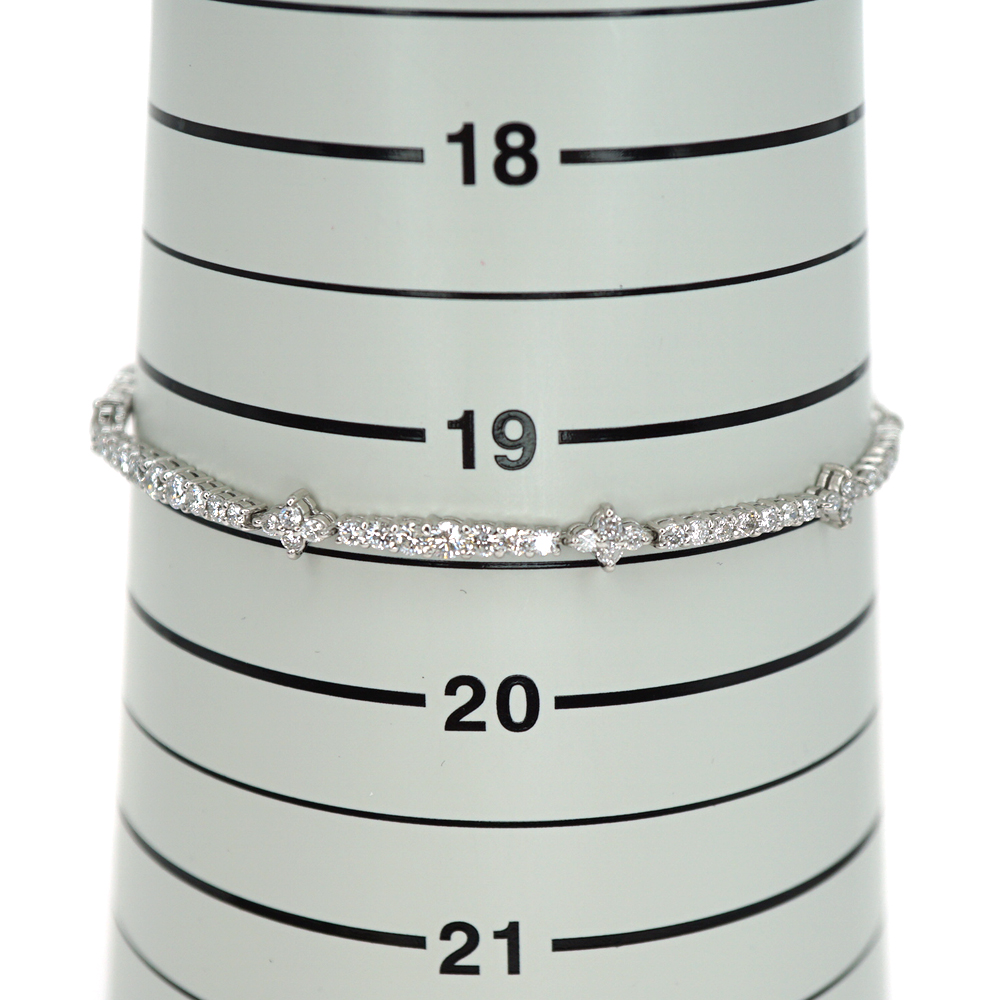質屋かんてい局オンラインショップ / Pt850【プラチナ850】ダイヤ2.31ct付きブレスレット 約16.5～19.5cm 白金 platinum ゴージャス ジュエリー アクセサリー ...