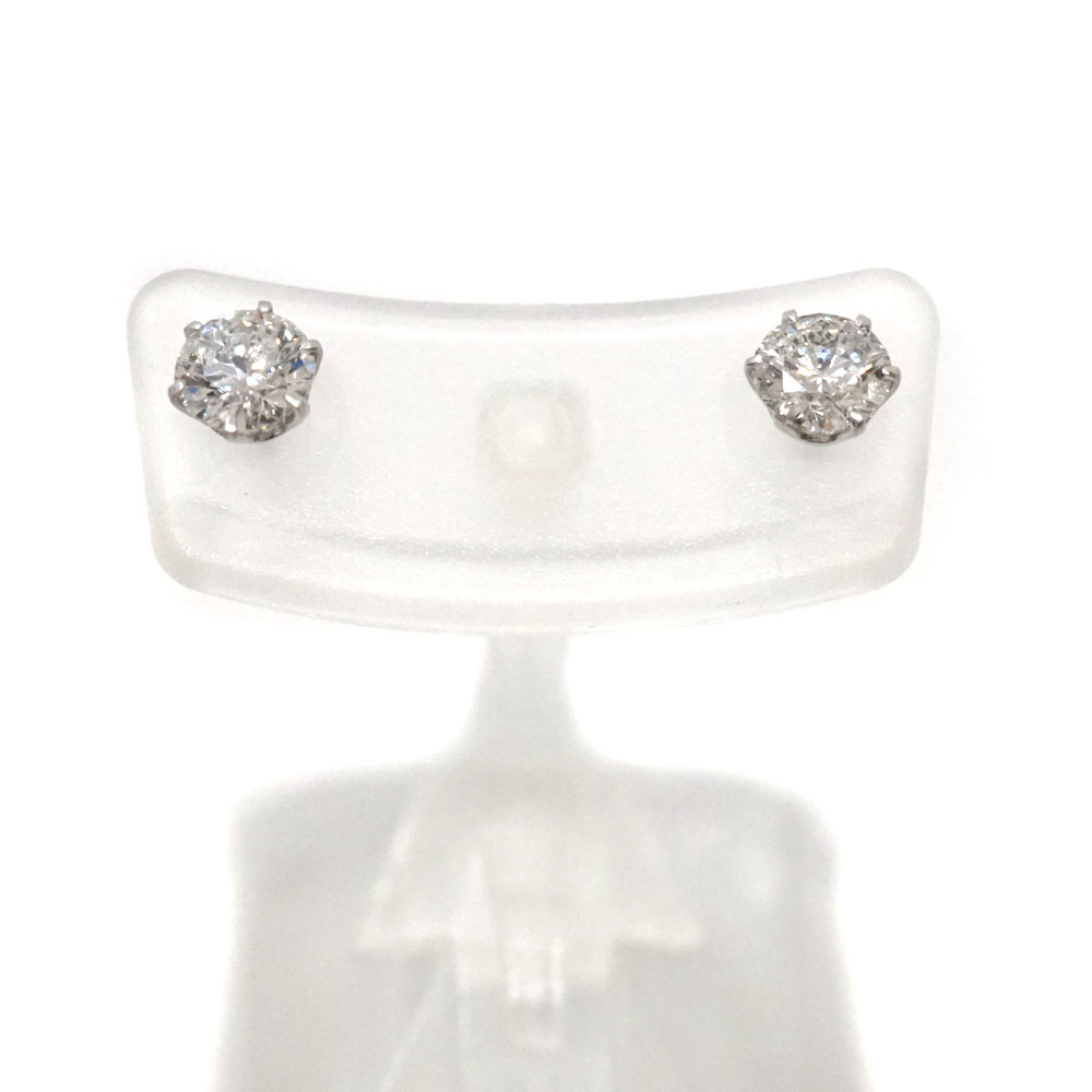 質屋かんてい局オンラインショップ / Pt900 プラチナ D0.349ct D0.335ct ダイヤモンド ピアス 【中古】