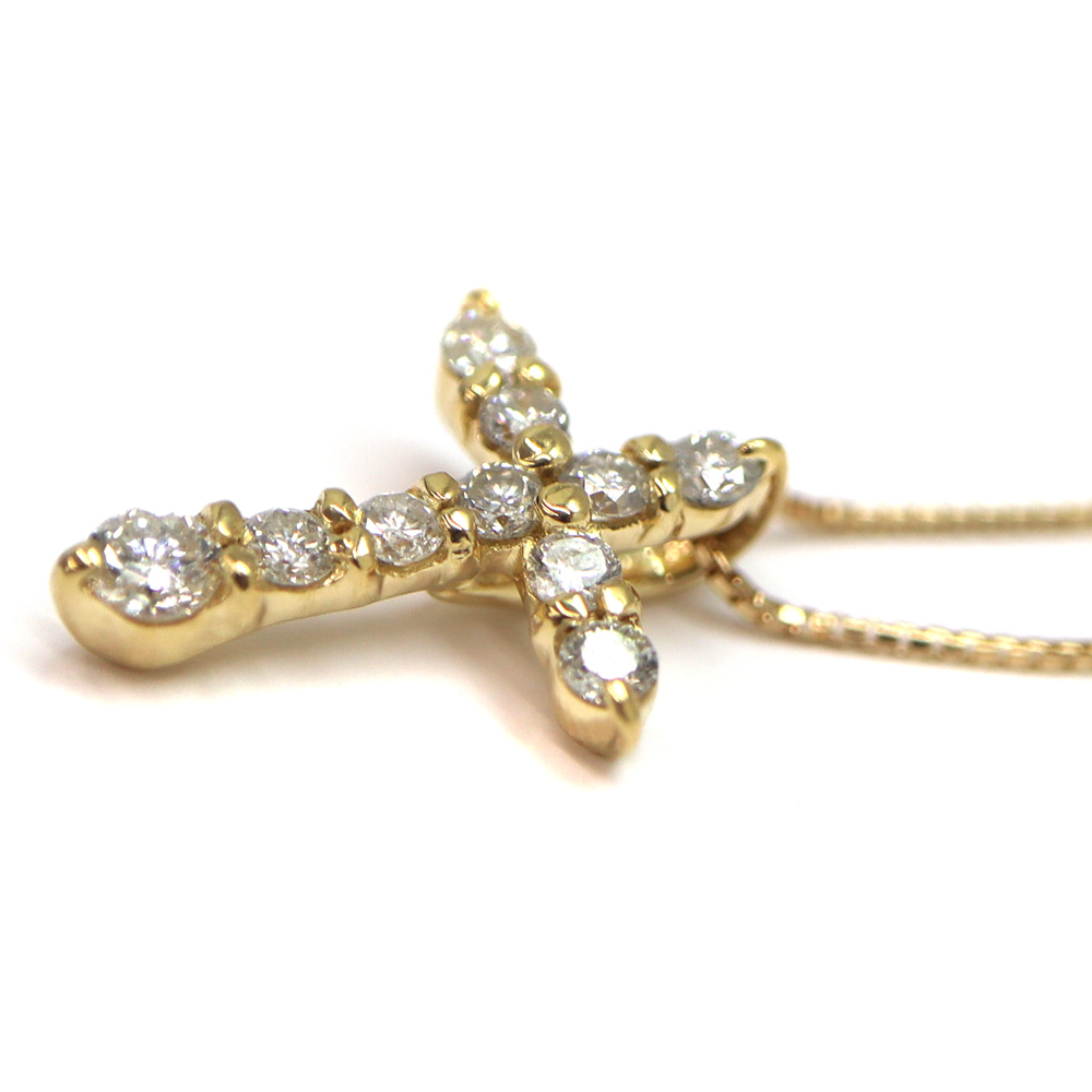 質屋かんてい局オンラインショップ / 18金 K18 D0.50ctネックレス ダイヤモンド 【中古】