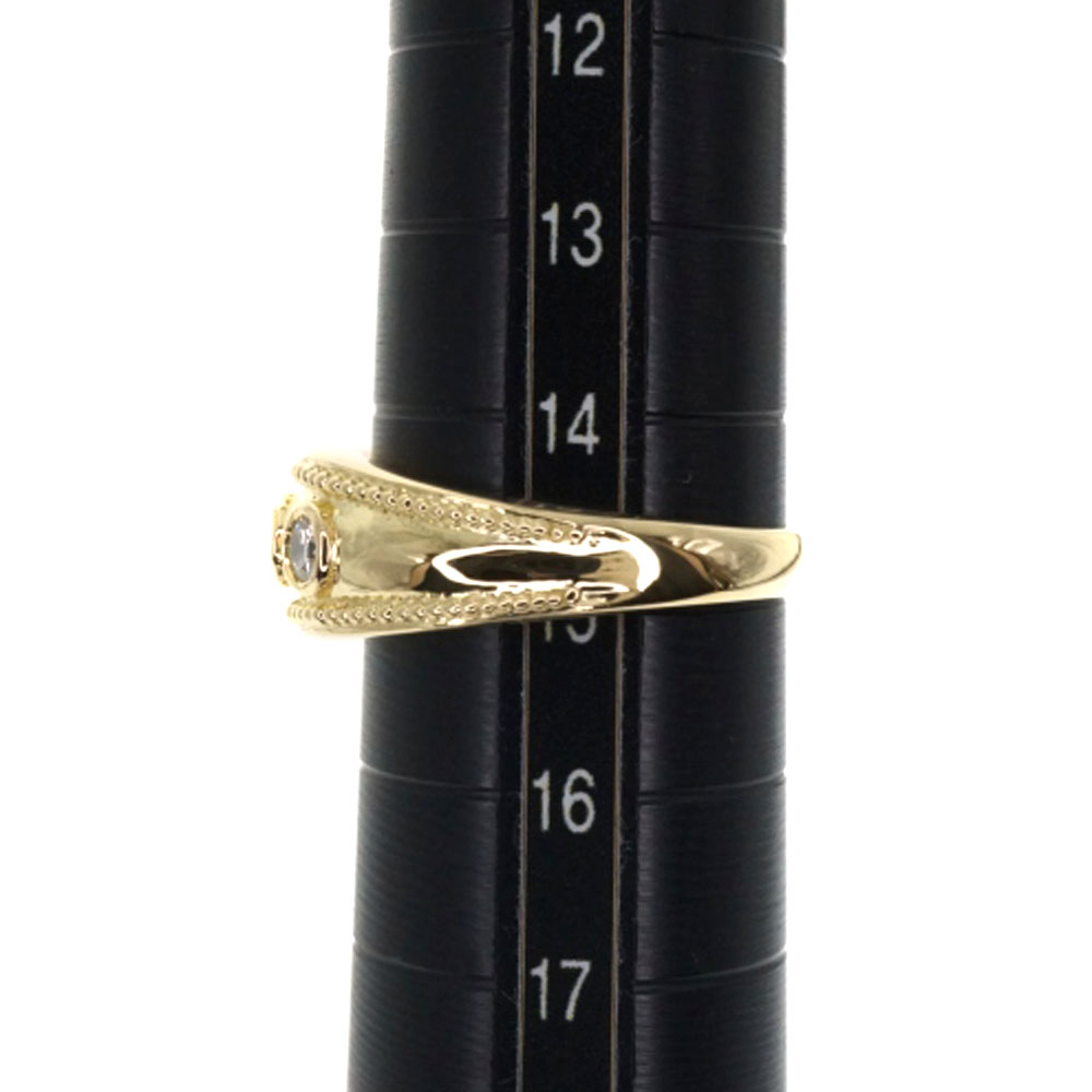 質屋かんてい局オンラインショップ / K18 サファイア付き リング ゴールド 18金 S0.20ct D0.19ct ダイヤモンド 約15号 約7.2g レディース アクセサリー ノー ...