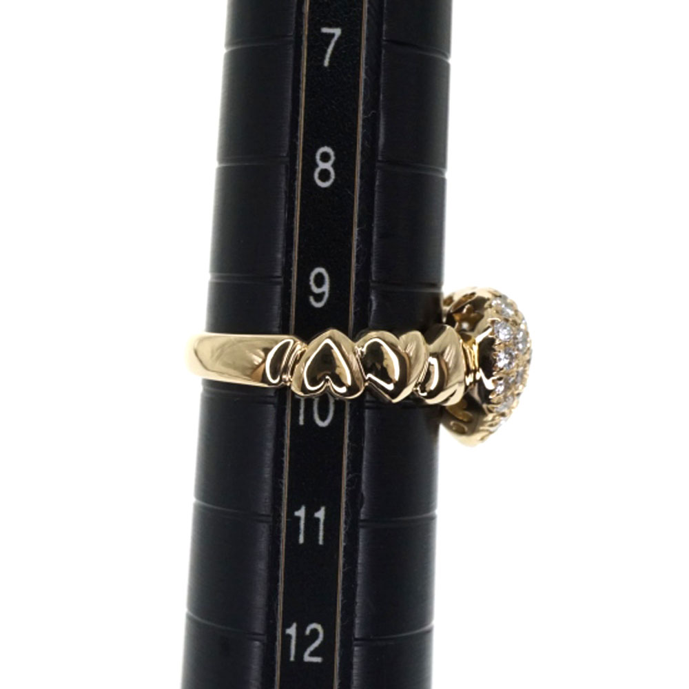 質屋かんてい局オンラインショップ / K18 ダイヤ付 ハートリング ゴールド 18金 D0.70ct ダイヤモンド 約10号 約5.3g レディース アクセサリー ノーブランドジュエリー ...