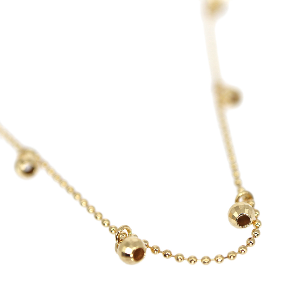 質屋かんてい局オンラインショップ / K18 18金 ボールアンクレット 2.0g 24cm 【中古】