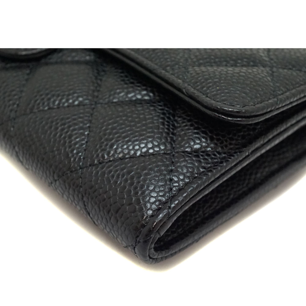 質屋かんてい局オンラインショップ / シャネル Chanel AP0241 クラシックロングフラップウォレット 二つ折り長財布 ブラック 財布【中古】