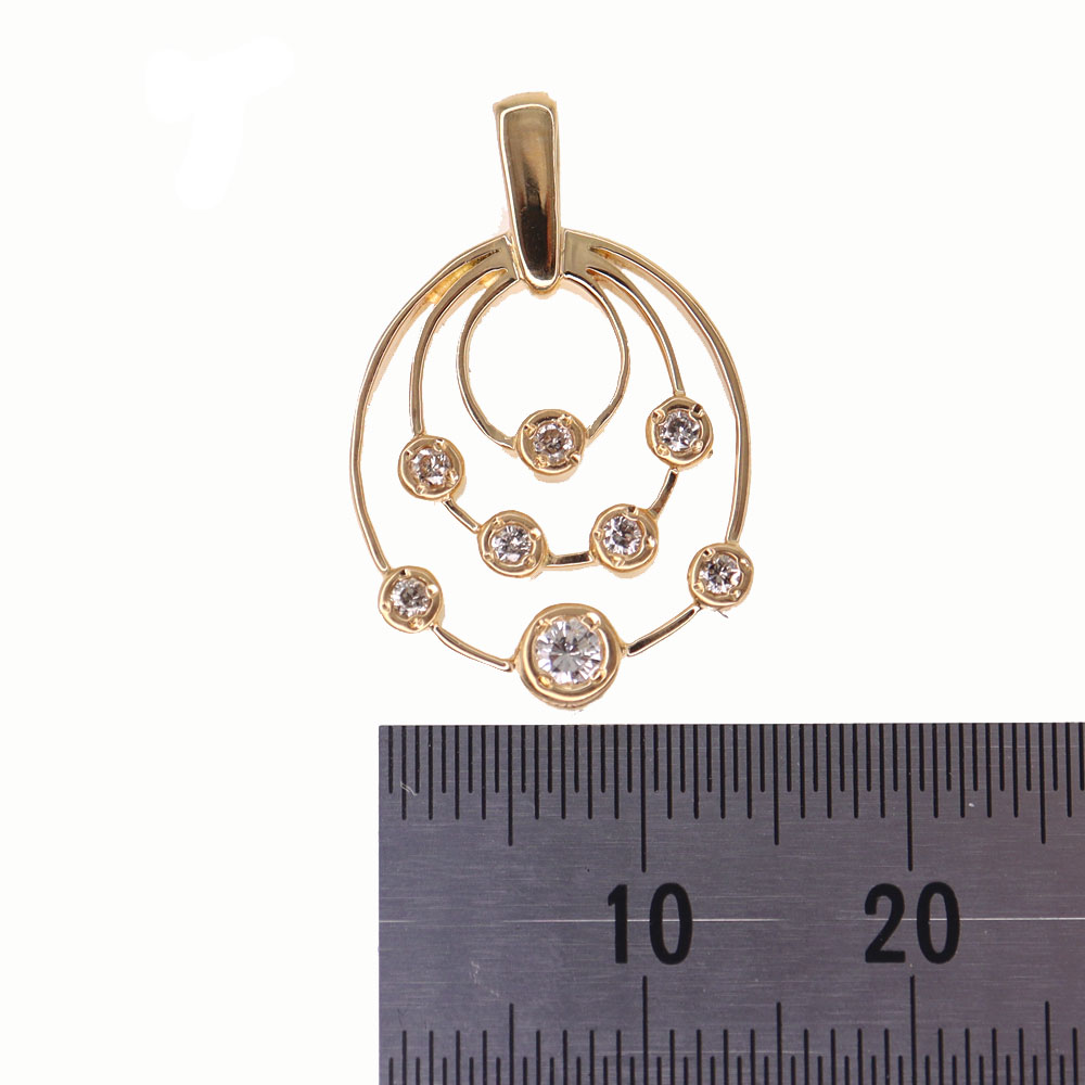 質屋かんてい局オンラインショップ / K18【18金】D0.16ctトップ 2.6g ダイアモンド 3リング ジュエリー ゴールド アクセサリー レディース【中古】USED-9 仕上げ磨き済み ...