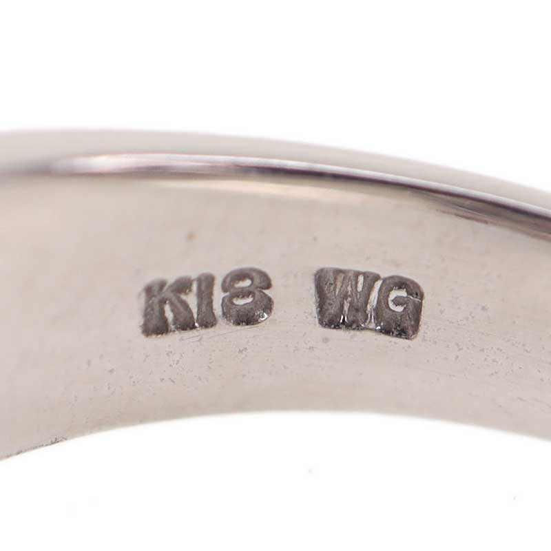 質屋かんてい局オンラインショップ / K18WG【18金ホワイトゴールド】G:0.06ct ガーネット リング 約11.5号 約4.5g フラワー 花 指輪 ジュエリー アクセサリー ...