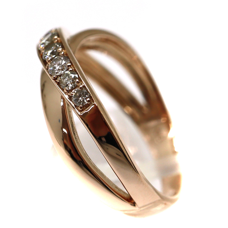 質屋かんてい局オンラインショップ / K18PG D0.30ctリング 指輪 金 ピンクゴールド ダイヤモンド 約12号 4.0g ジュエリー 宝石 レディース【中古】新品仕上げ済み USED ...