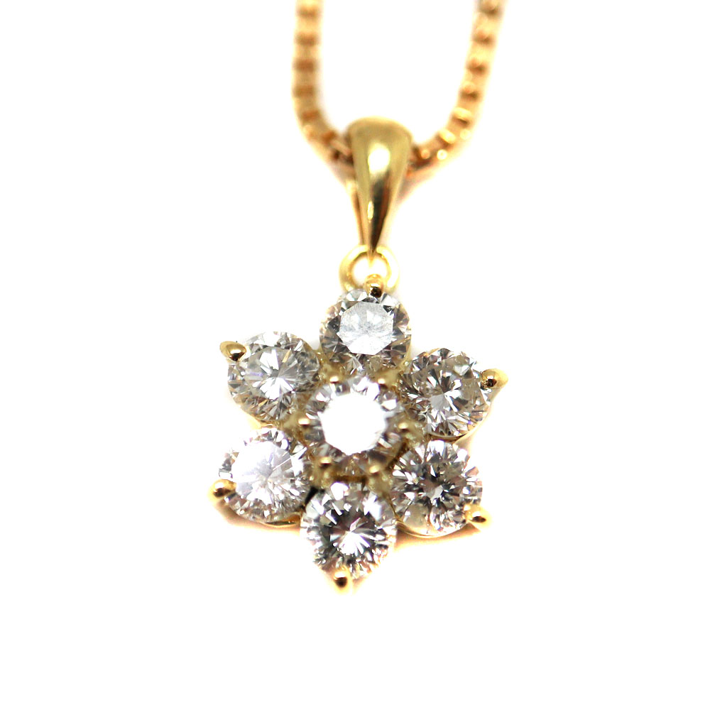 質屋かんてい局オンラインショップ / 18金 K18 D1.00ct ネックレス ゴールド ダイヤモンド 【中古】