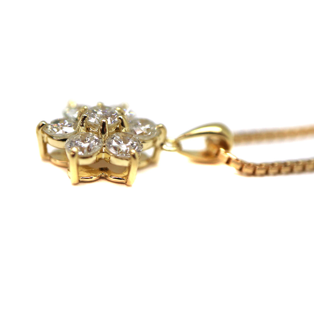 質屋かんてい局オンラインショップ / 18金 K18 D1.00ct ネックレス ゴールド ダイヤモンド 【中古】