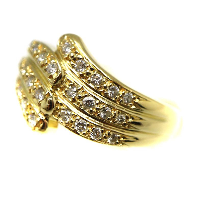 質屋かんてい局オンラインショップ / K18【18金】 D0.30ctリング 指輪 金 ゴールド ダイヤモンド 約12号 5.6g ジュエリー 宝石 レディース【中古】新品仕上げ済み USED ...