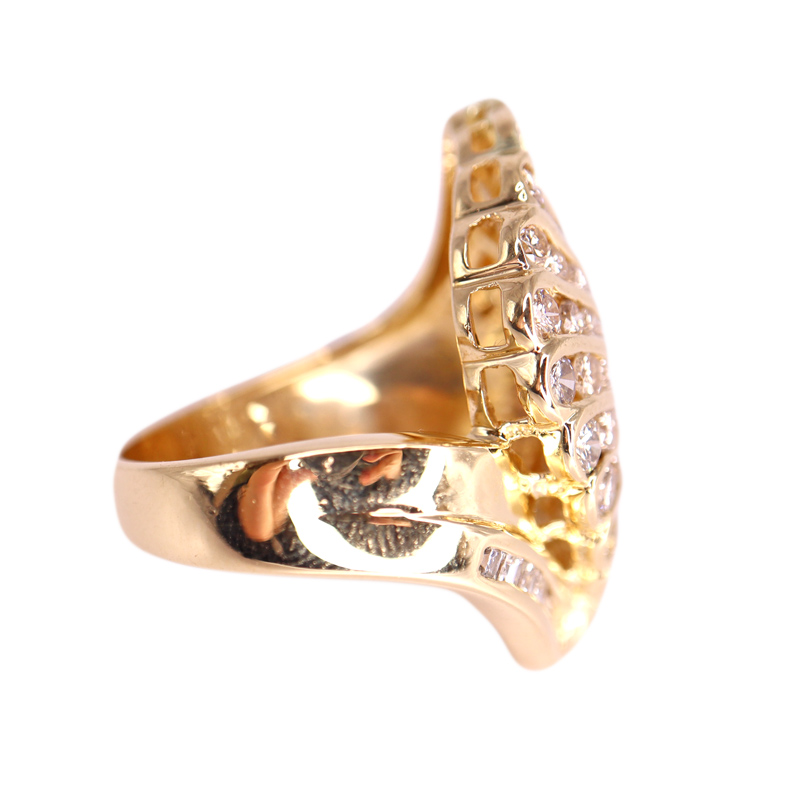 質屋かんてい局オンラインショップ / 18金 K18 D2.10ct リング 11.8g 13号 ダイヤモンド 指輪 【中古】