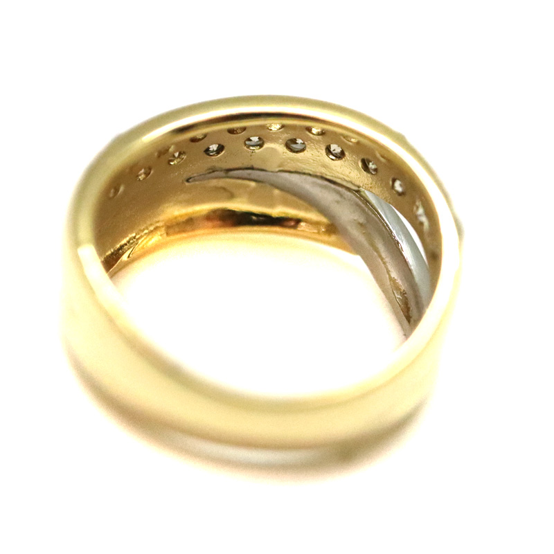 質屋かんてい局オンラインショップ / K18 Pt850【18金/プラチナ850】D0.62ctリング 指輪 金 ゴールド プラチナ ダイヤモンド 約10.5号 7.7g ジュエリー 宝石 ...