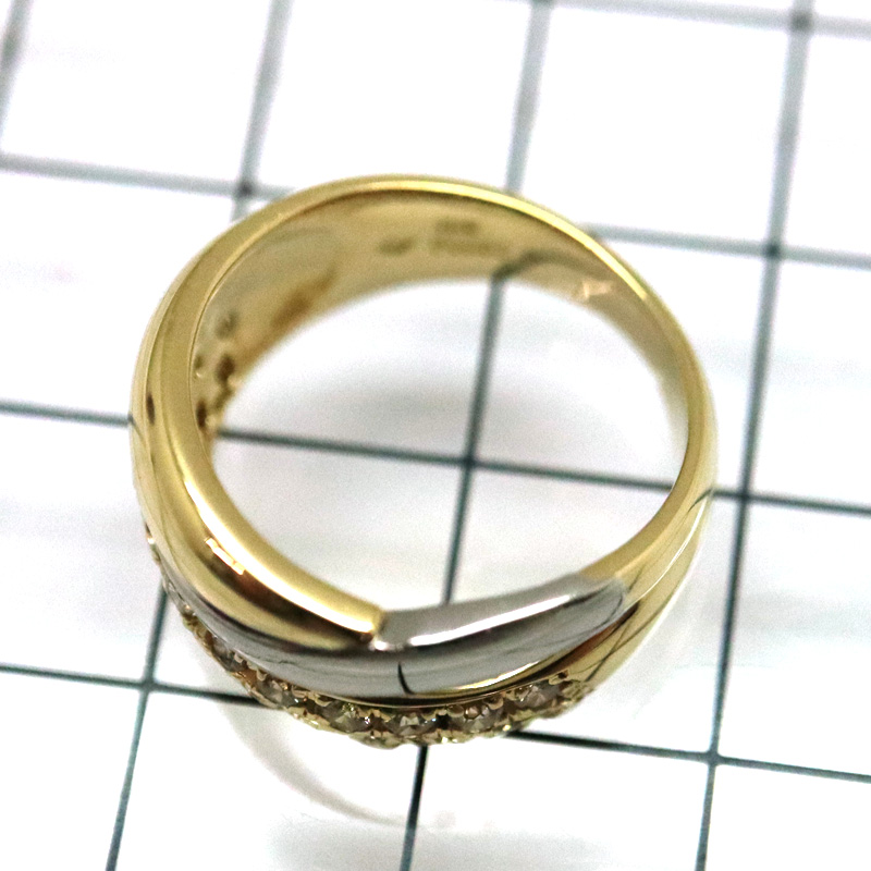 質屋かんてい局オンラインショップ / K18 Pt850【18金/プラチナ850】D0.62ctリング 指輪 金 ゴールド プラチナ ダイヤモンド 約10.5号 7.7g ジュエリー 宝石 ...