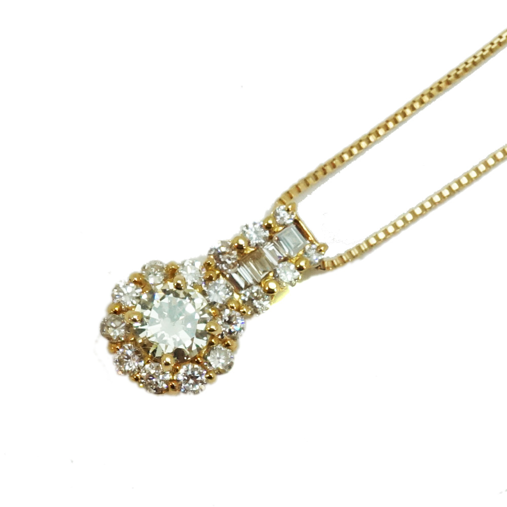 質屋かんてい局オンラインショップ / K18【18金】ダイヤモンド D0.23/0.30ct ネックレス 約2.4g/45cm ジュエリー【中古】USED-8 質屋 かんてい局北名古屋店 ...