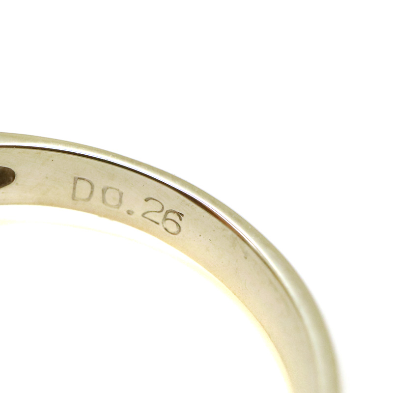 質屋かんてい局オンラインショップ / プラチナ 900 Pt900 S1.08/D0.26ctリング 指輪 ゴールデンサファイア ダイヤモンド 【中古】