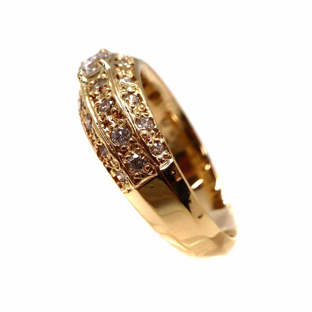 質屋かんてい局オンラインショップ / 18金 K18 D0.33/D0.16ctリング ゴールド ダイヤモンド 指輪 【中古】