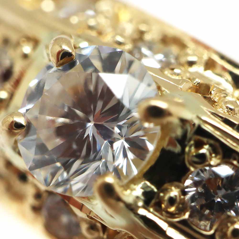 質屋かんてい局オンラインショップ / 18金 K18 D0.33/D0.16ctリング ゴールド ダイヤモンド 指輪 【中古】