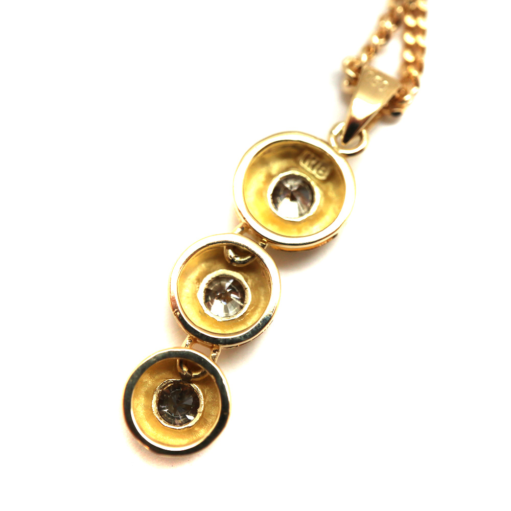 質屋かんてい局オンラインショップ / 18金 K18 D0.50ct ネックレス ゴールド ダイヤモンド 【中古】