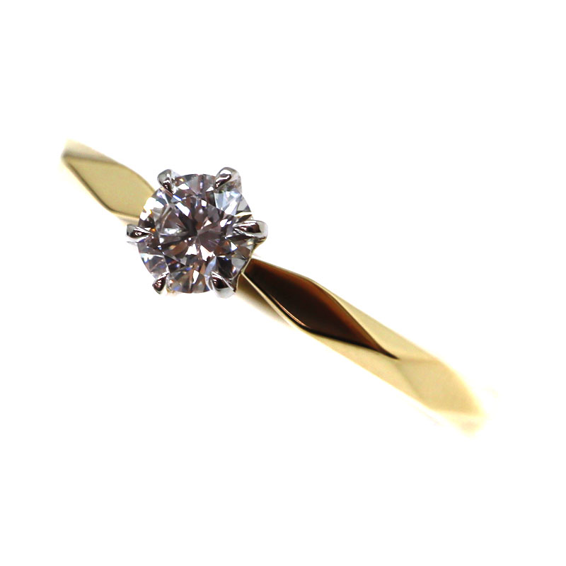 質屋かんてい局オンラインショップ / 18金/プラチナ900 K18/Pt900 D0.246ct リング 指輪 ゴールド プラチナ ダイヤモンド 【中古】