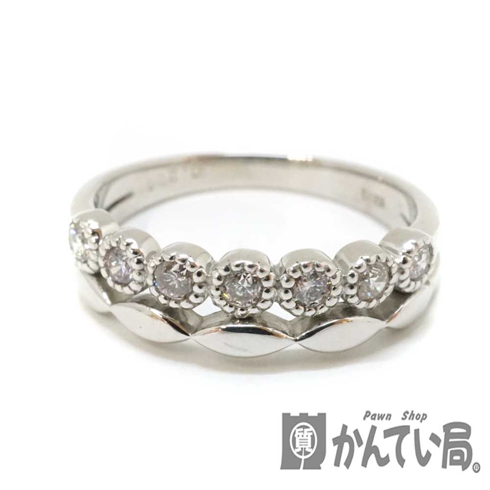 質屋かんてい局オンラインショップ / K18WG【18金ホワイトゴールド】ダイヤ付きリング ダイヤモンド D0.200ct 約9.5号 レディース 指輪 ジュエリー アクセサリー【中古 ...