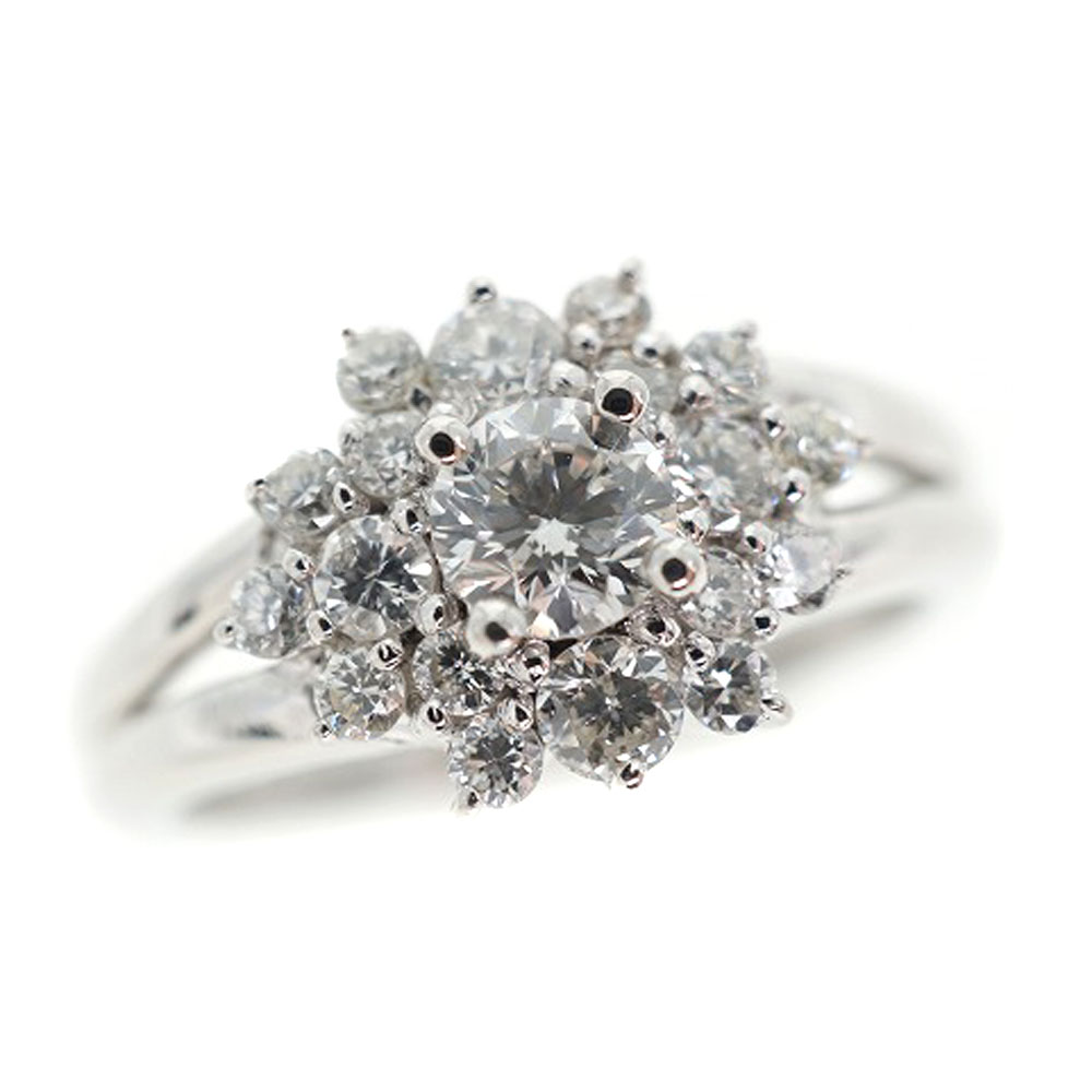 質屋かんてい局オンラインショップ / Pt900 ダイヤモンド付き リング プラチナ D0.34ct D0.56ct 約12号 約6.7g レディース アクセサリー ノーブランドジュエリー ...