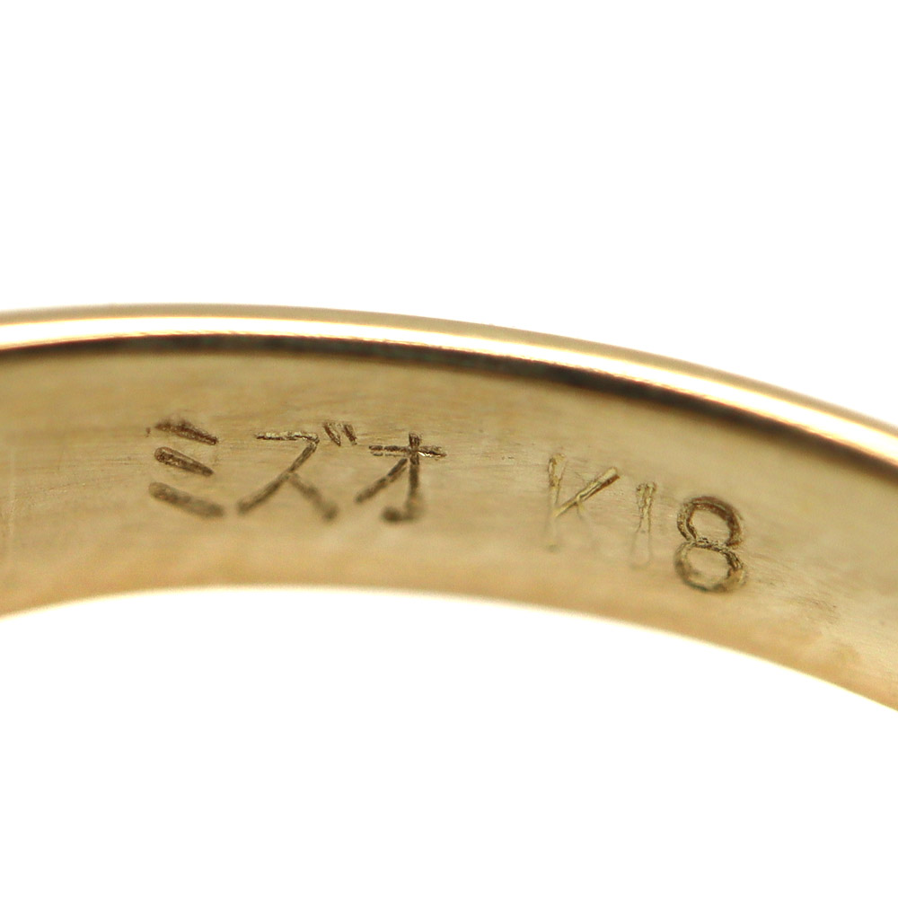 質屋かんてい局オンラインショップ / K18 D0.06/D0.03/D0.03ctリング 指輪 金 ダイヤモンド【中古】