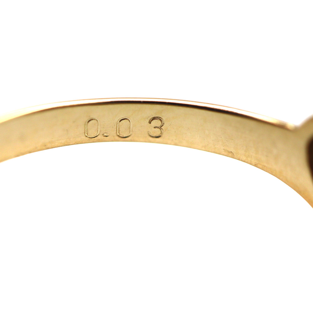 質屋かんてい局オンラインショップ / K18 D0.06/D0.03/D0.03ctリング 指輪 金 ダイヤモンド【中古】