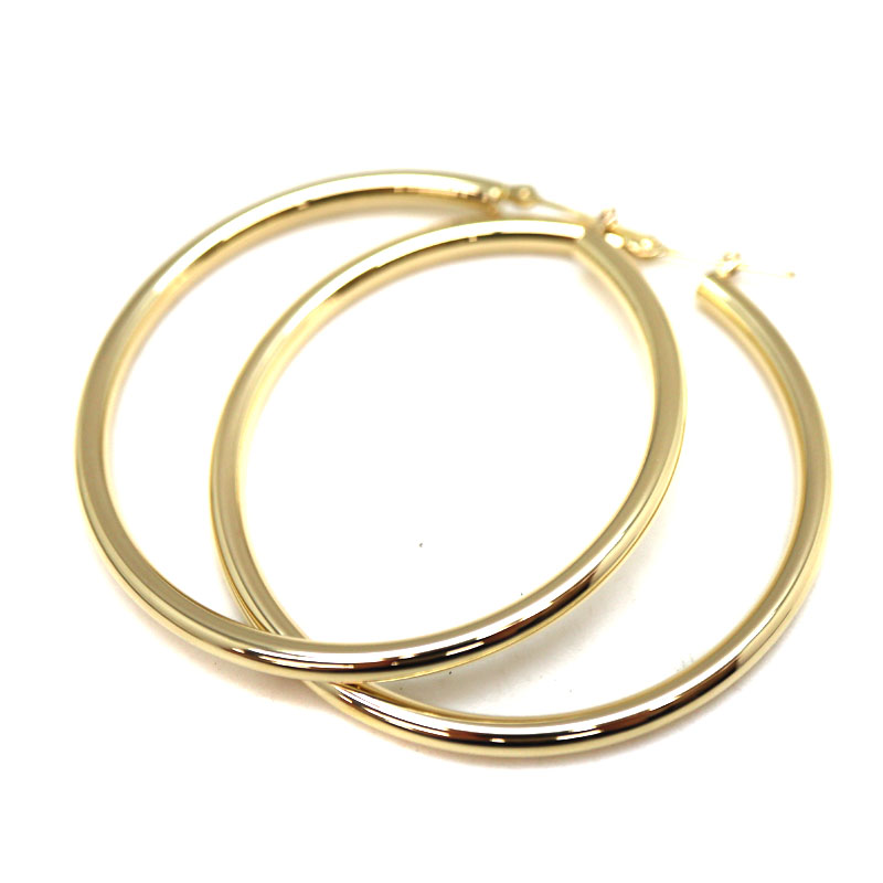 質屋かんてい局オンラインショップ / K18【18金】 フープピアス 金 ゴールド 3.6g ジュエリー アクセサリー 直径約4.9cm 【中古】新品仕上げ済み USED-9 質屋 かんてい局 ...