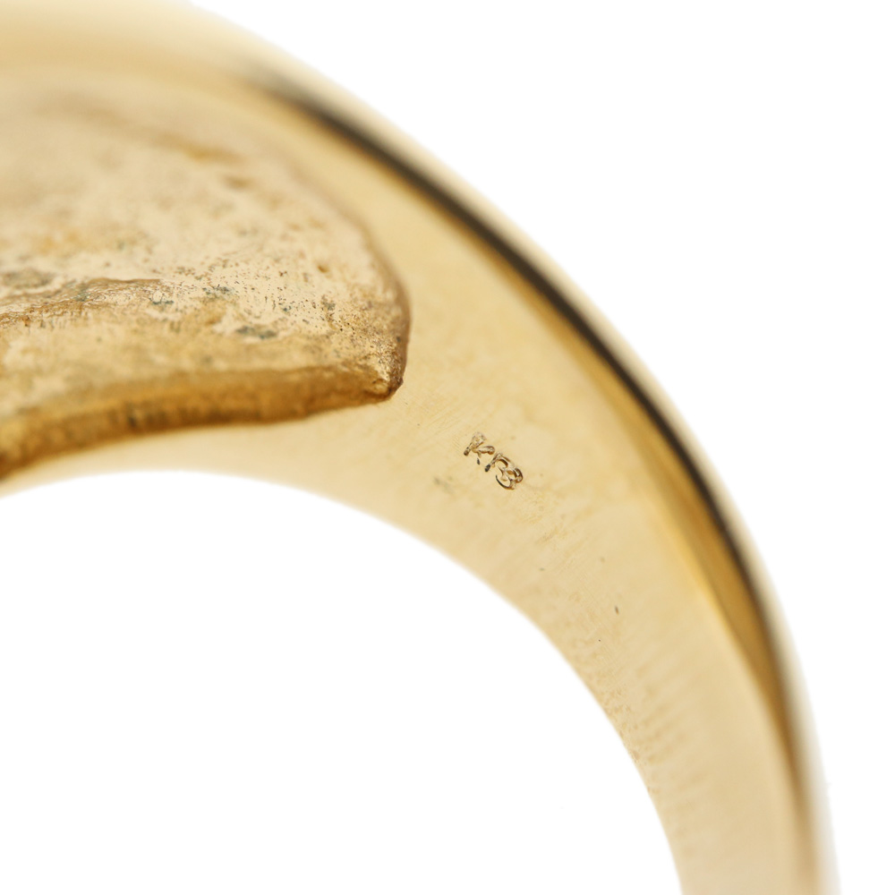 質屋かんてい局オンラインショップ / K18 18金イエローゴールド D0.09ct リング 12.4g 7号 指輪 ダイヤモンド【中古】