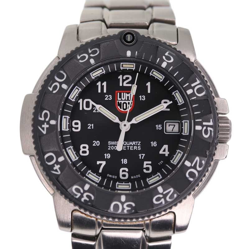 質屋かんてい局オンラインショップ / Luminox【ルミノックス】3100シリーズ クォーツ 電池 黒文字盤 ステンレススチール【中古】