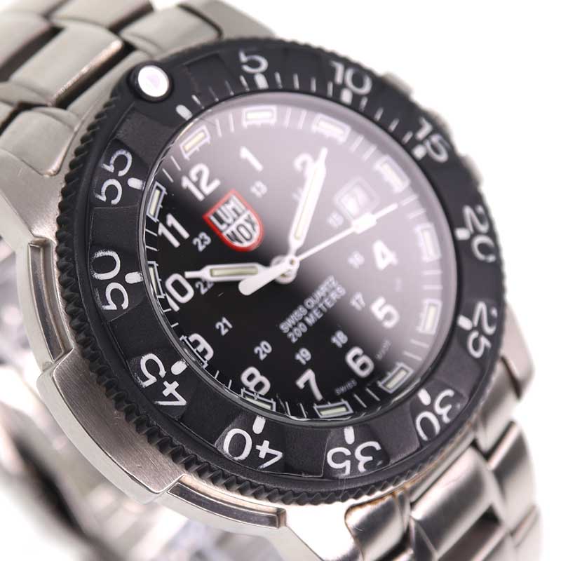 質屋かんてい局オンラインショップ / Luminox【ルミノックス】3100シリーズ クォーツ 電池 黒文字盤 ステンレススチール【中古】