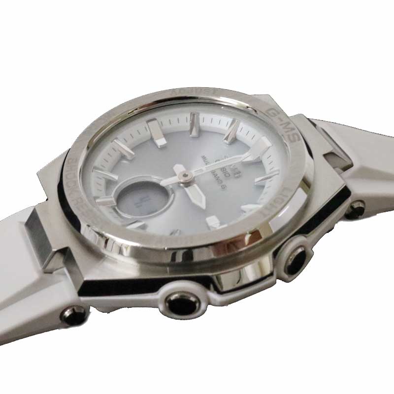 質屋かんてい局オンラインショップ / CASIO【カシオ】 【訳あり】 MSG-W200-7AJF Baby-G ベビーG デジタル ホワイト シルバー 腕時計 G-SHOCK レディース ...