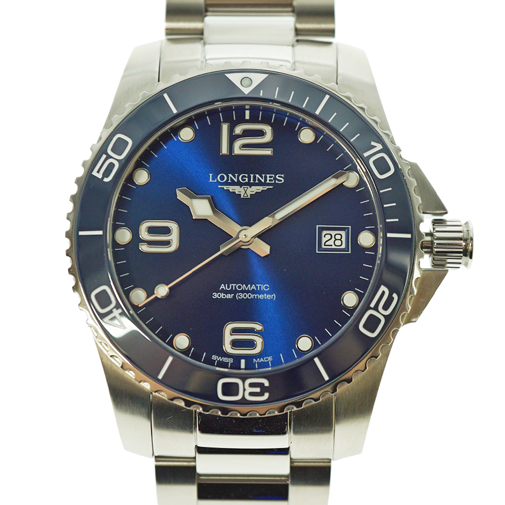 質屋かんてい局オンラインショップ / LONGINES【ロンジン】L37814966 ハイドロコンエスト 腕時計 自動巻き 機械式 ステンレス ...