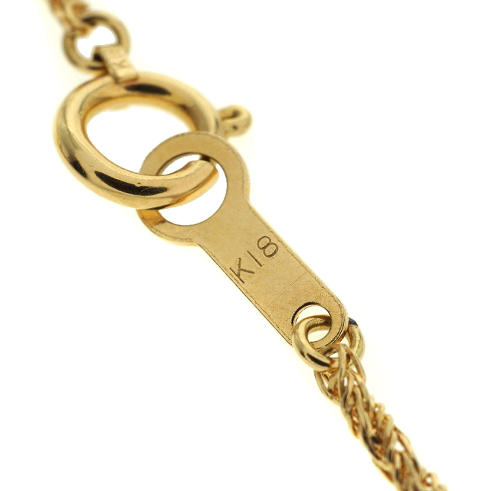 質屋かんてい局オンラインショップ / K18合成ピンクサファイア/ダイヤモンド付きネックレス ゴールド系 18金 D0.04ct 約40cm 約8.9g ジュエリー アクセサリー レディース ...