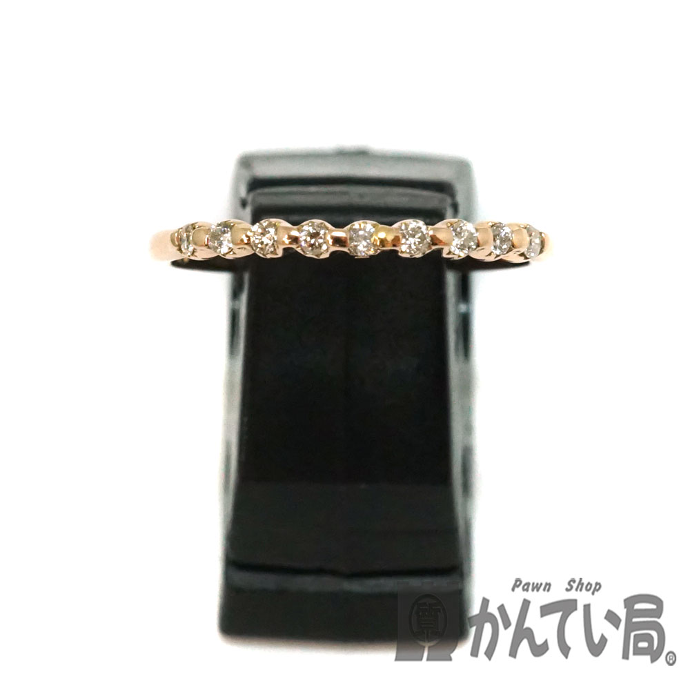 質屋かんてい局オンラインショップ / 北名古屋店 K18 ダイヤ0.09ctリング 約8号 金 PG ピンクゴールド 細め 華奢 ダイヤモンド レディース 指輪 ジュエリー アクセサリー【中古 ...