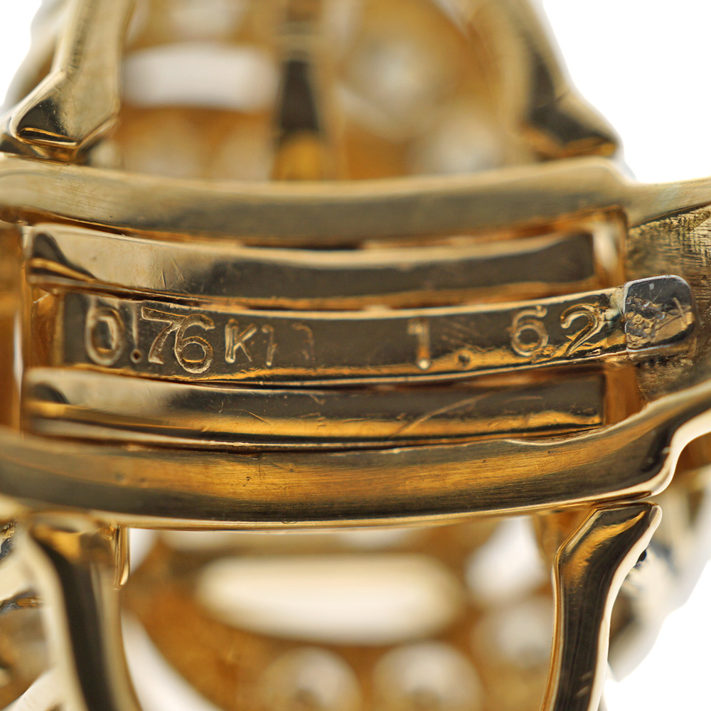 質屋かんてい局オンラインショップ / K18【18金】 ダイヤモンド0.76ct /1.62ct付リング 指輪 K18リング 約14.5号 プリンセスカット 可変式 2WAY ペンダントトップ ...