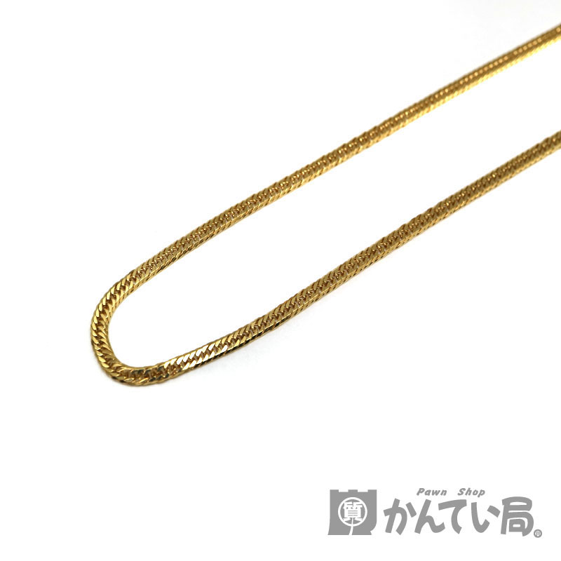 質屋かんてい局オンラインショップ / K18YG(イエローゴールド)金 8面(メン)トリプル 喜平 ネックレス 10.4g/40cm ...