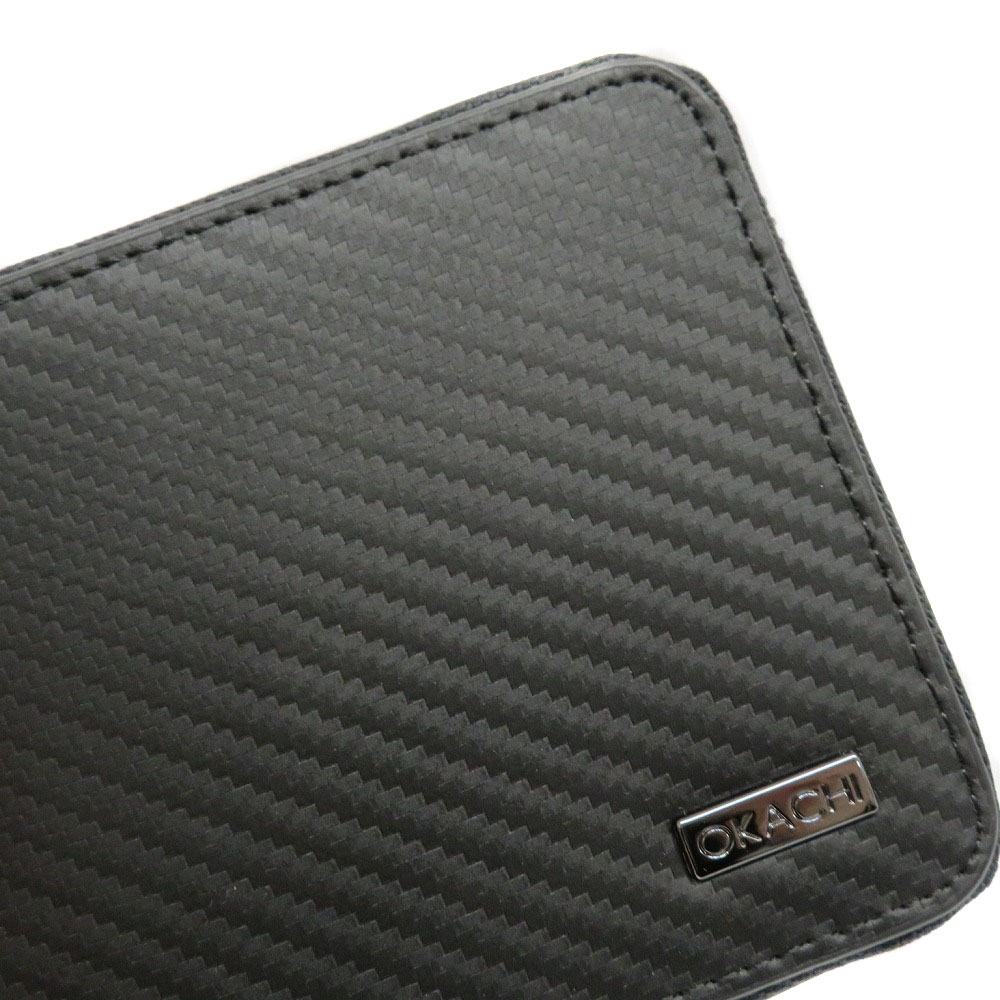 質屋かんてい局オンラインショップ / 細畑店 OKACHI【オカチ】ラウンドファスナー コンパクト財布 ブラック 美品【中古】未使用 質屋 ...