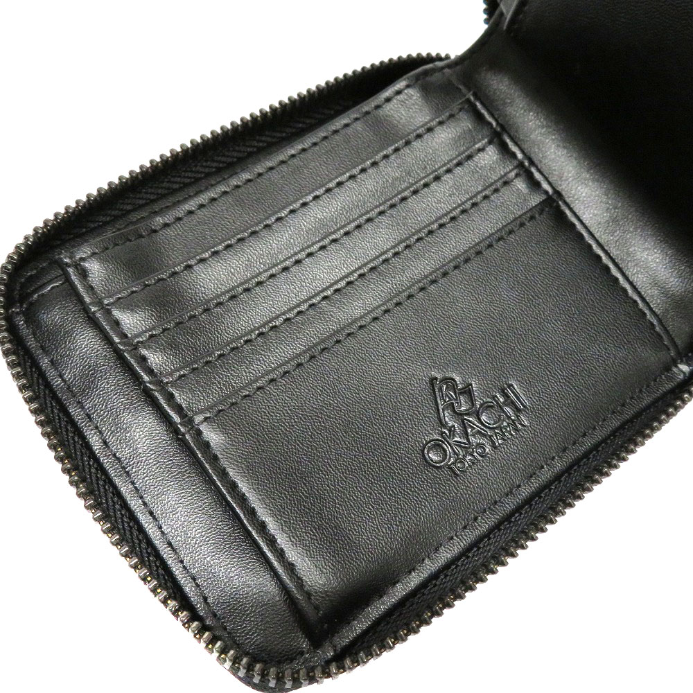 質屋かんてい局オンラインショップ / 細畑店 OKACHI【オカチ】ラウンドファスナー コンパクト財布 ブラック 美品【中古】未使用 質屋 ...